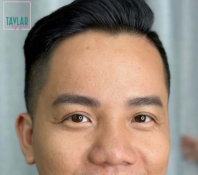 Xăm chân mày nam đẹp - Bảng giá thêu lông mày nam 2025